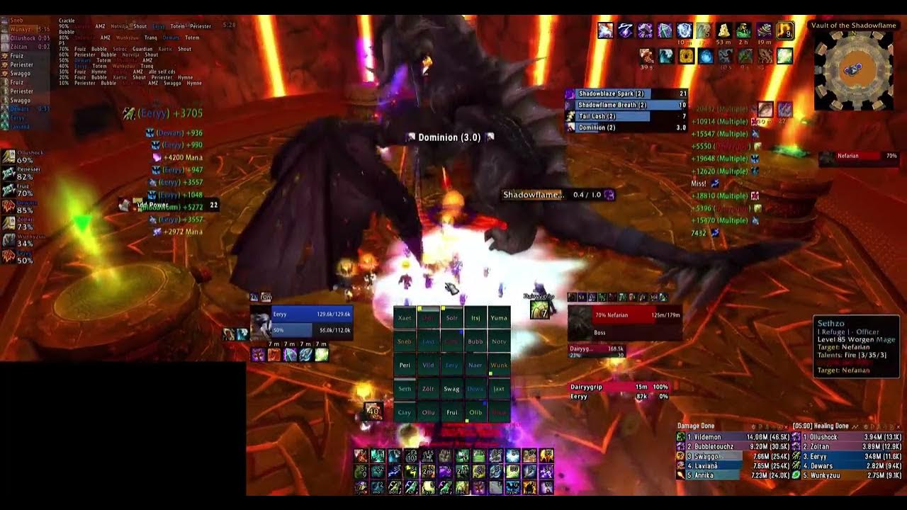 Cataclysm Classic | Nefarian Heroic 25 | Eeryy Resto Shaman POV | Refuge | Everlook - YouTube