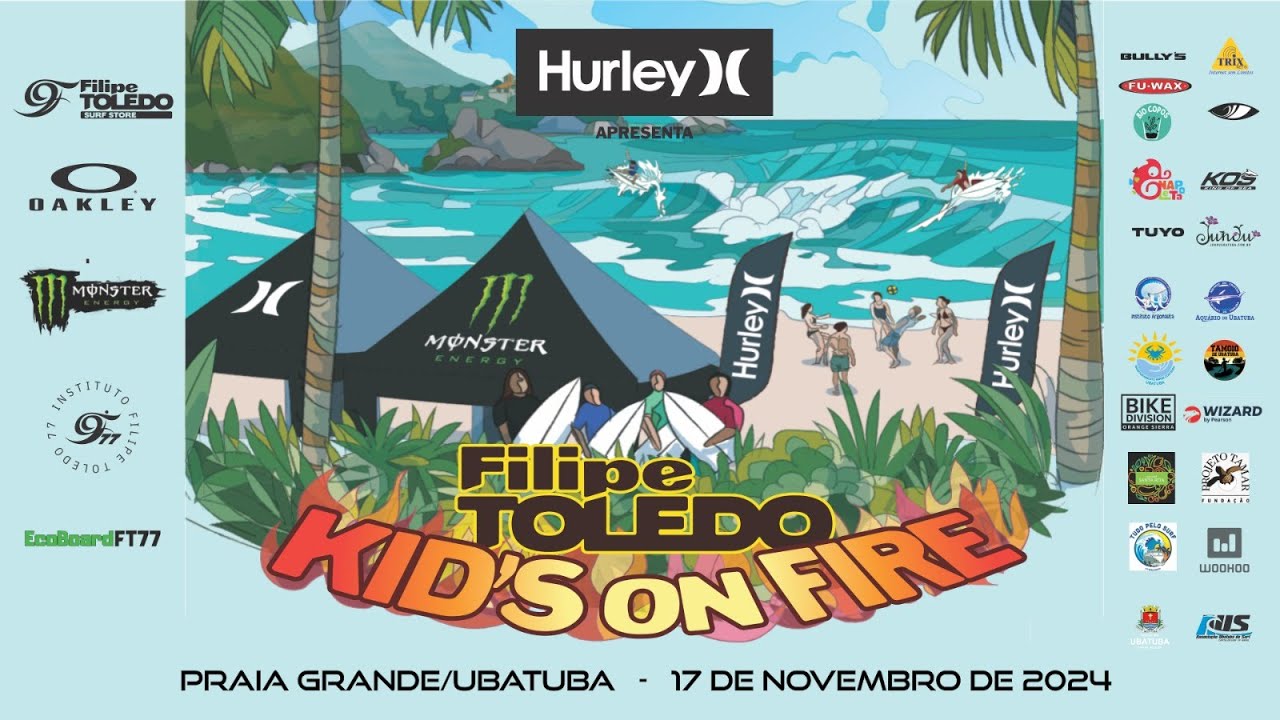 CIRCUITO FILIPE TOLEDO KIDS ON FIRE 2024 -ETAPA 2 DIA 2 - YouTube