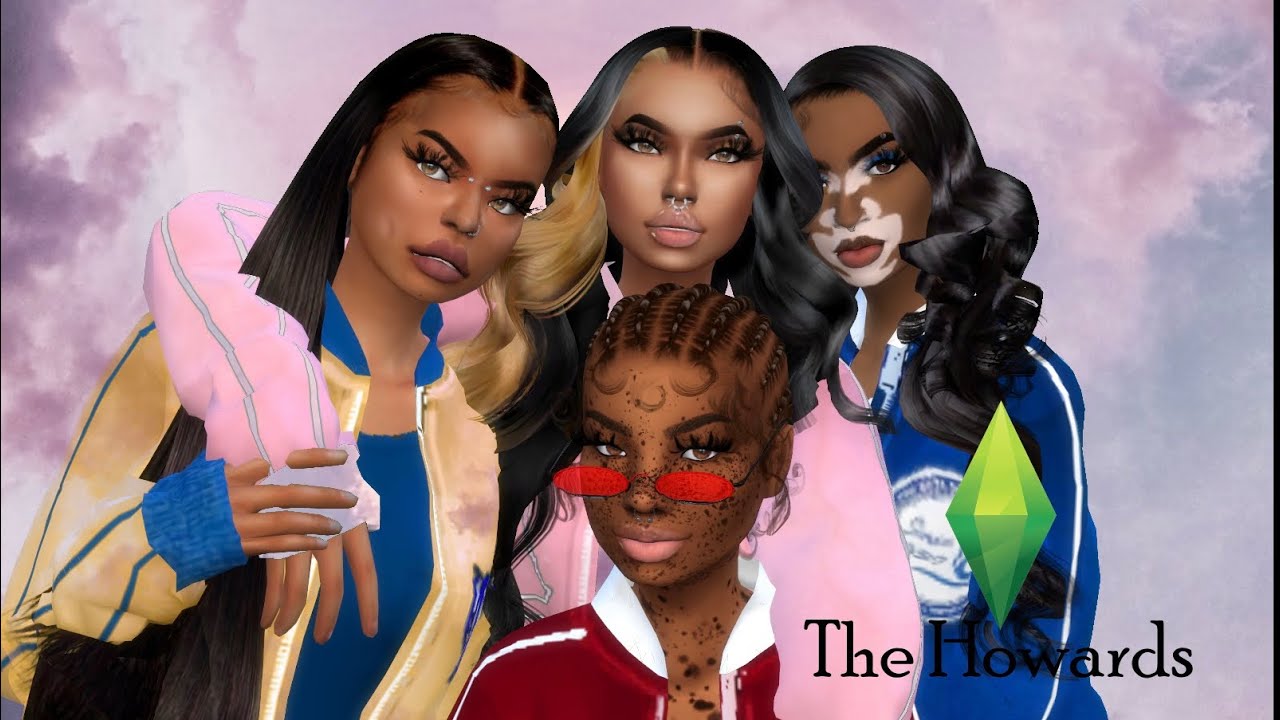 Sims 4 CAS| The Howard Family ️‍🔥| CC Folder + Sim Download - YouTube