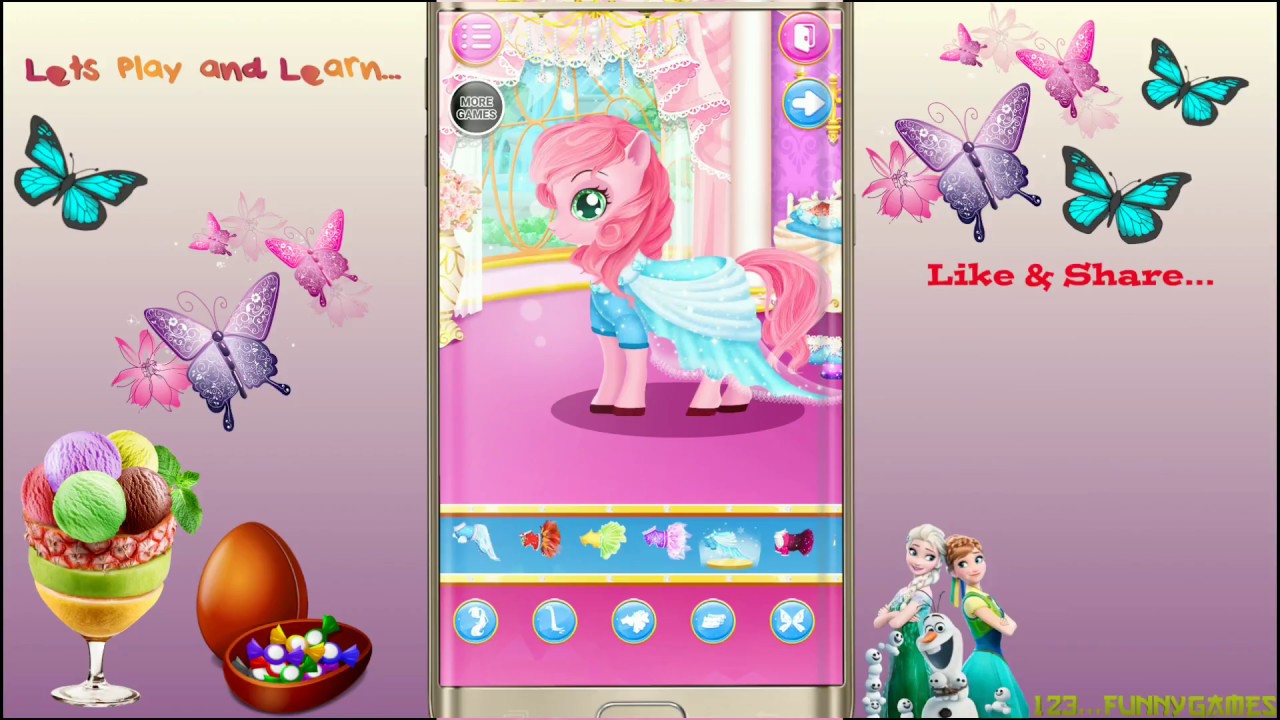 Lets Play Rainbow Pony Makeover | Funny Game - YouTube
