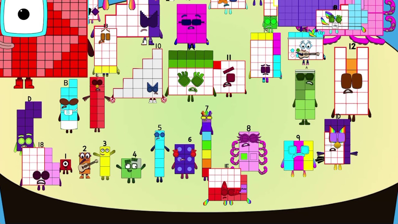 Base 15 numberblocks band - YouTube