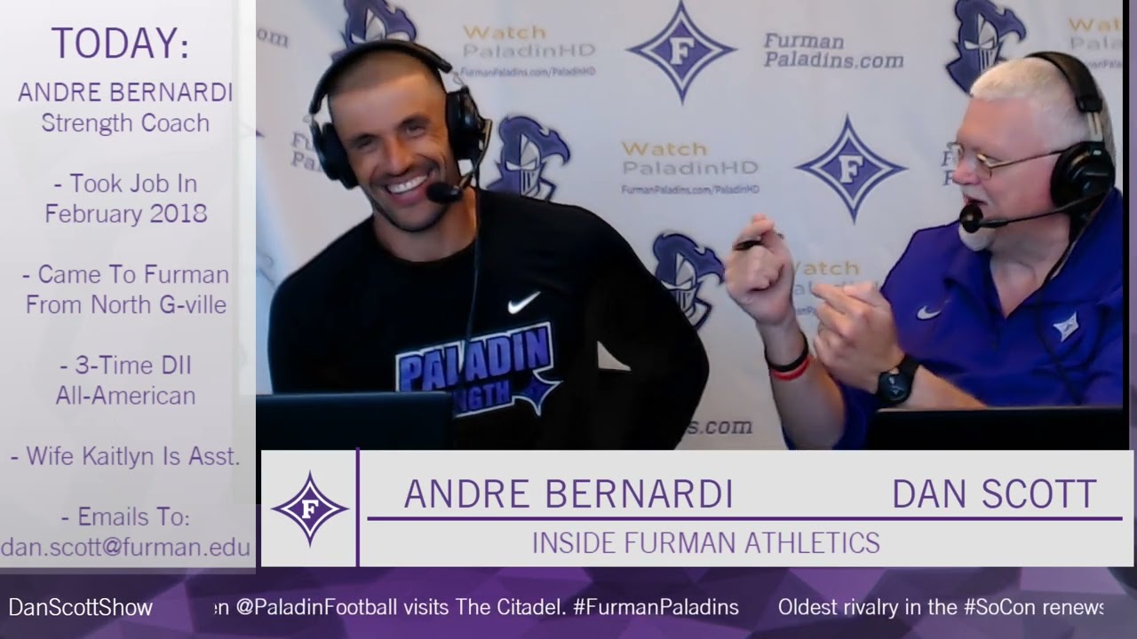 Inside Furman Athletics - Andre Bernardi (10-4-22) - YouTube