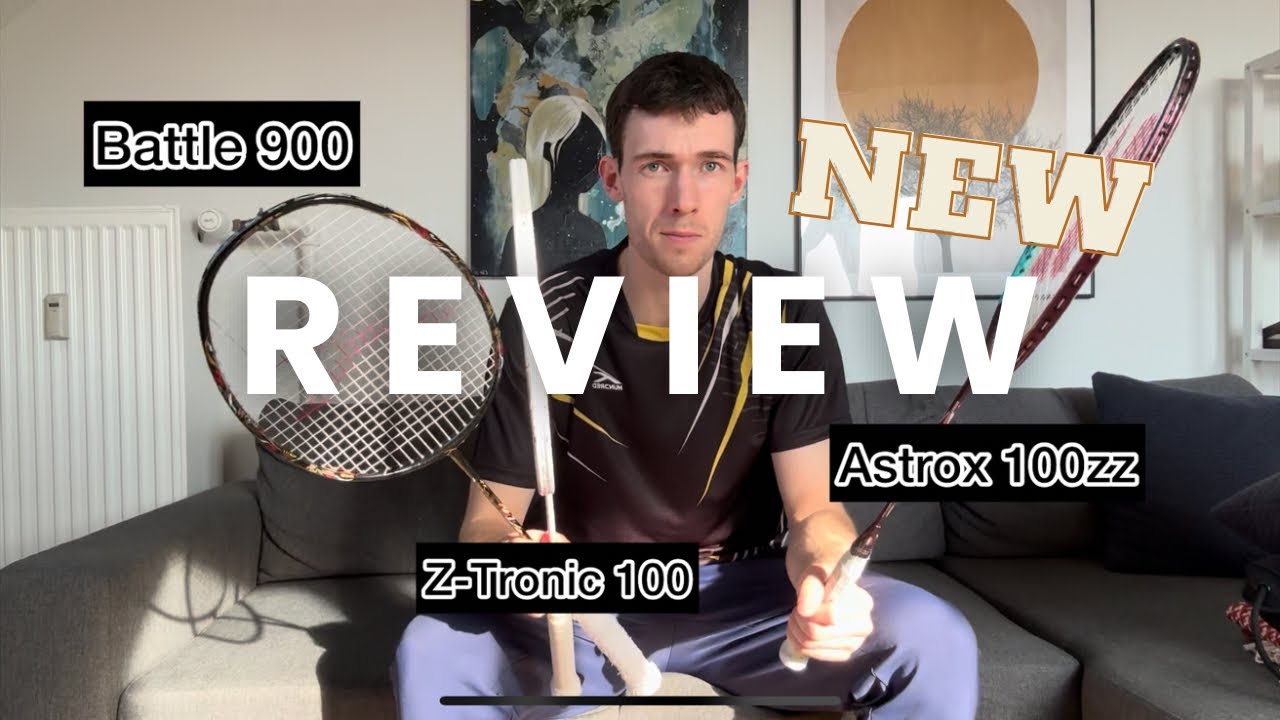 Comparing Astrox 100zz vs Battle900 vs Z-Tronic 100 - YouTube