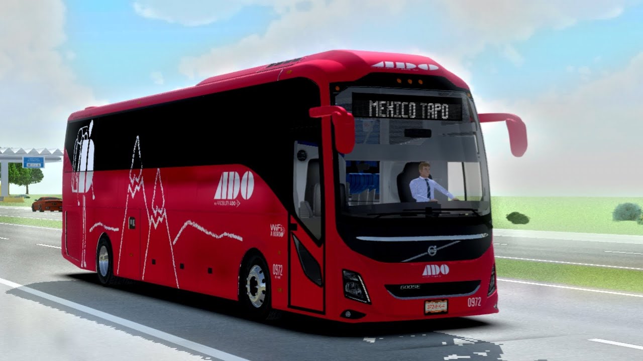 PBSU/Volvo 9800 de la línea ADO/mapa sao Pablo - YouTube