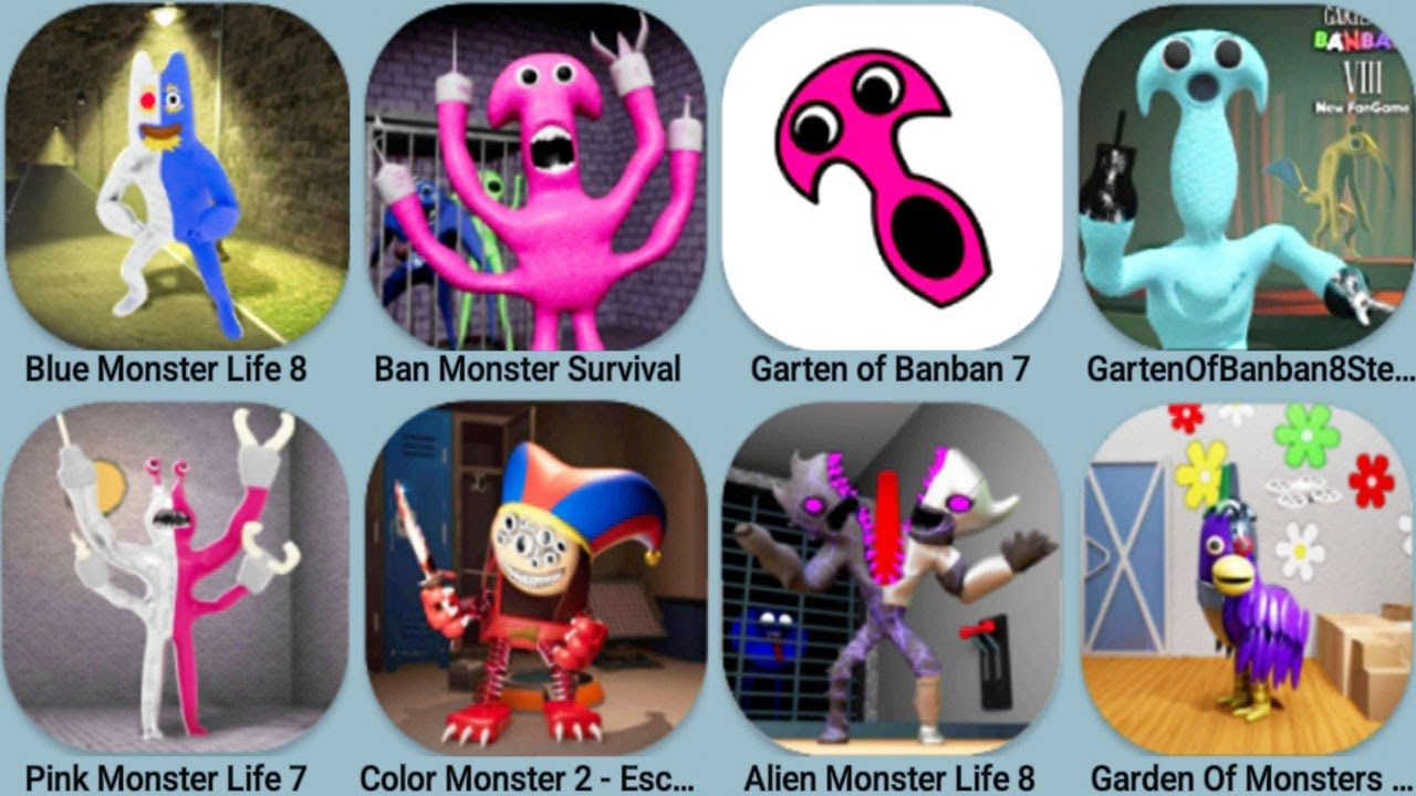 Blue Monster Life 8, Ban Monster Survival, Banban 7,Banban 8, Color ...