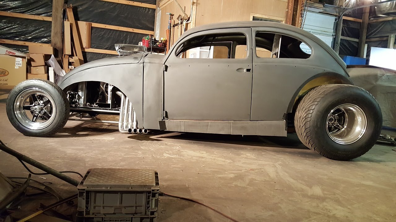 1956 VW Oval Bug Chopped Blown V8 Project Part 14 - YouTube