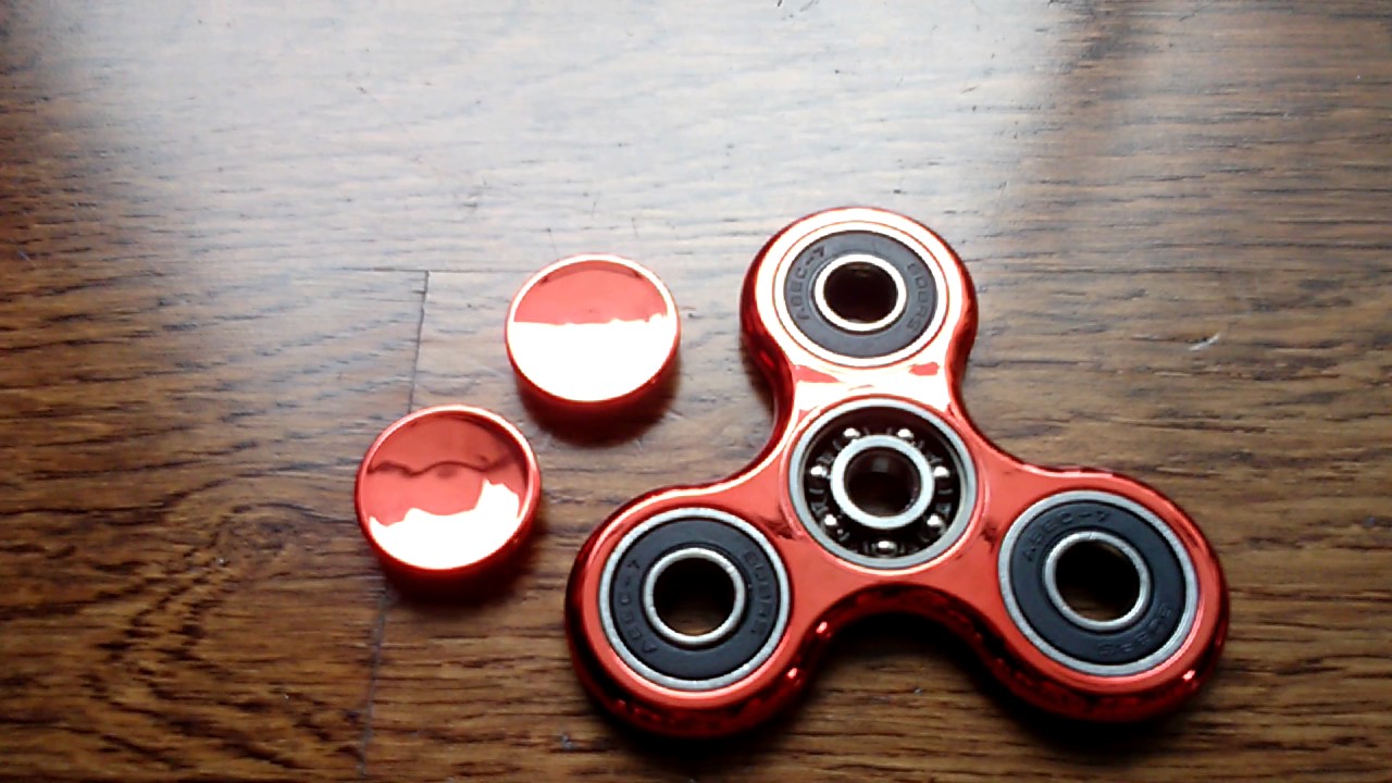 Shiny Red Fidget Spinner - Review - YouTube
