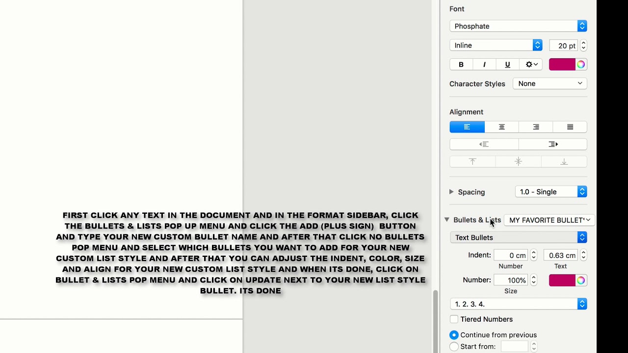 HOW TO CREATE OR ADD A NEW LIST STYLES BULLET IN A PAGES DOCUMENT MAC how-to-create-or-add-a-new-list-styles-bullet-in-a-pages-document-mac