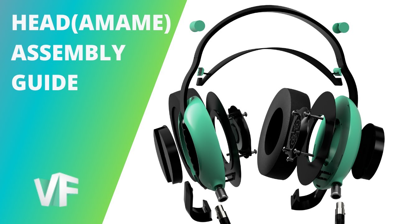 head(amame) 3D Printed Headphone Assembly Guide - YouTube