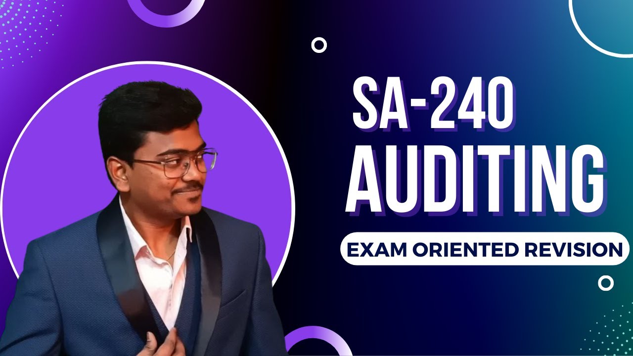 SA 240-Auditors Responsibility relating to fraud || CA Final ...