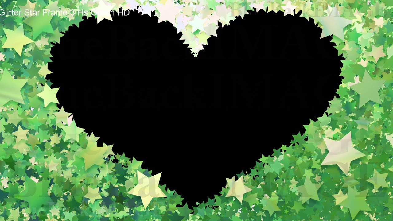 Stock Footage Glitter Star Frame 3 Ws Green - YouTube