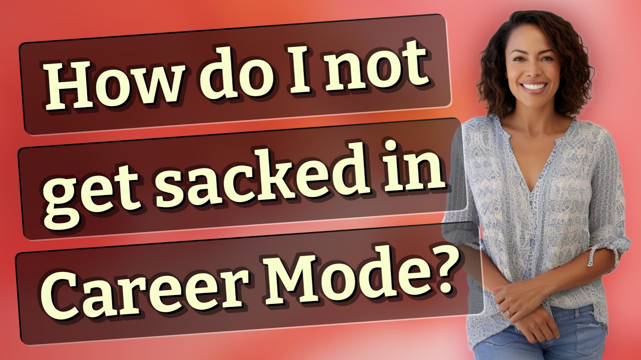 How do I not get sacked in Career Mode? - YouTube