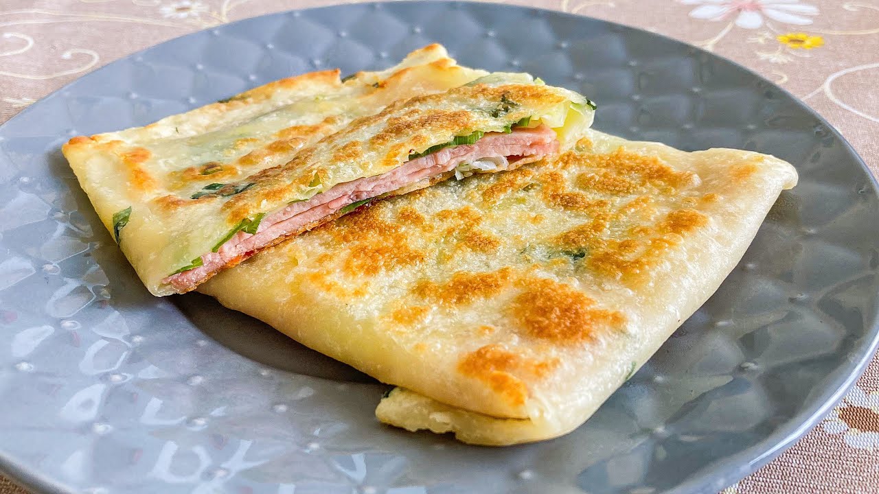 Breakfast Vlog｜Quick and Easy Chinese Pancake｜Pan-Fried Pancake 🍳 - YouTube