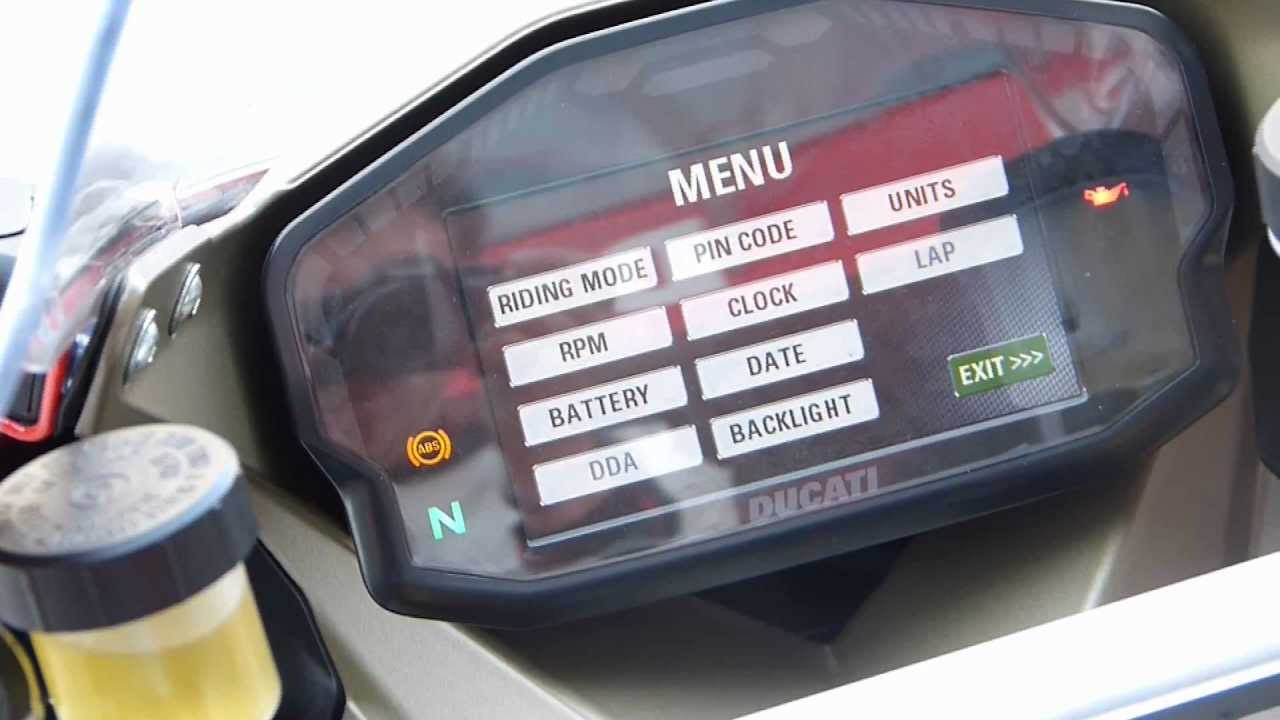 Motorcycle Sport & Leisure: Ducati 1199 Panigale - Electronic Dash ...