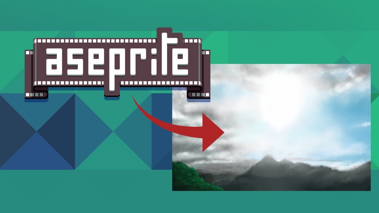 Aseprite paisagem Pixel Art - YouTube