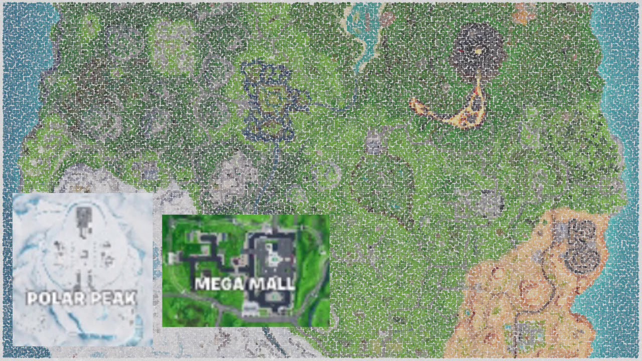 Fortnite Landing Zones Size Comparison - YouTube