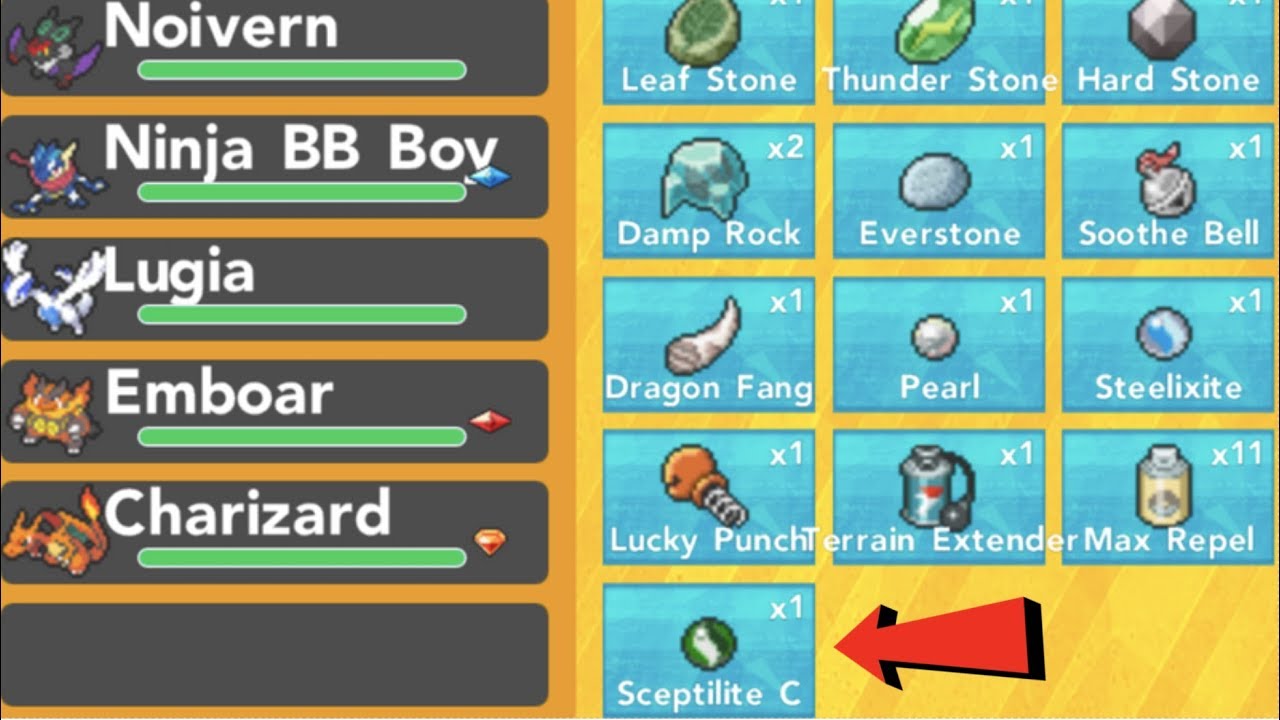 How to get the Sceptilite C in pokemon brick bronze! (Christmas Event ...