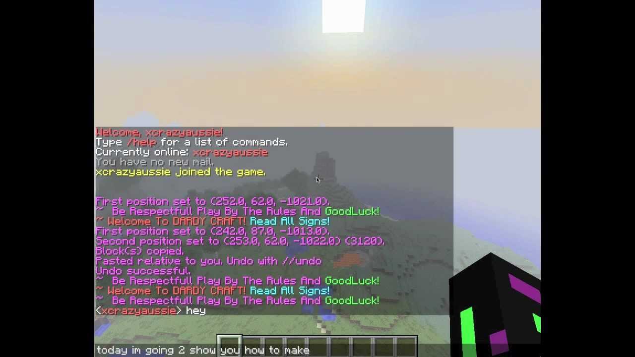 How to make a giant sphere on minecraft (world edit) - YouTube