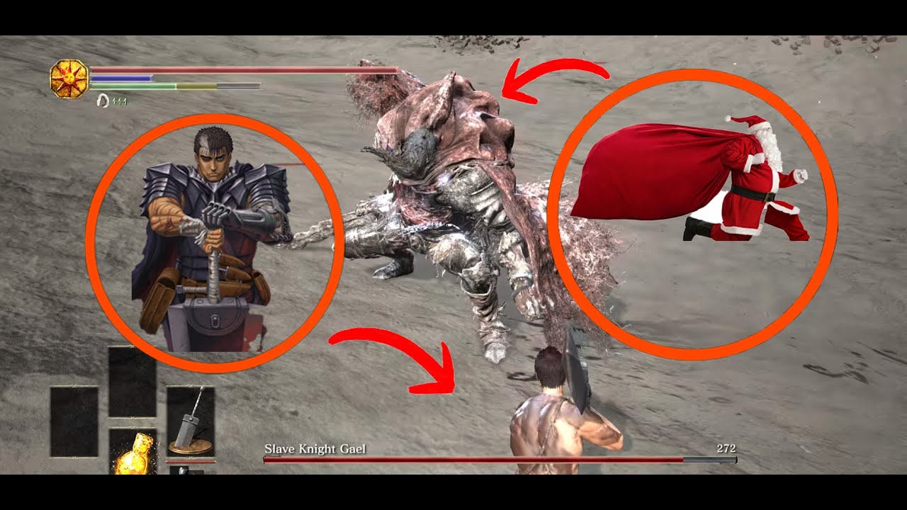 Wannabe Black Swordsman No hits Homeless Santa Claus(Dark Souls III ...