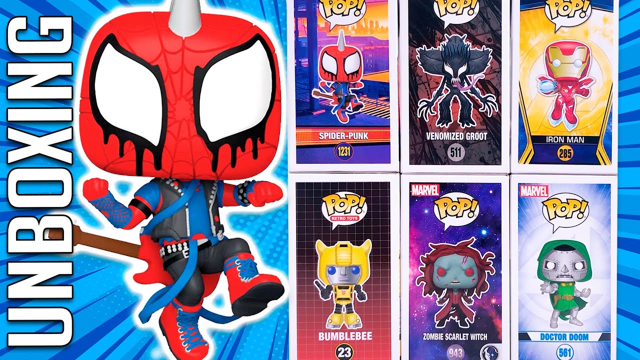 Unboxing The Funko Pop SPIDER MAN ACROSS THE SPIDERVERSE Spider Punk ...