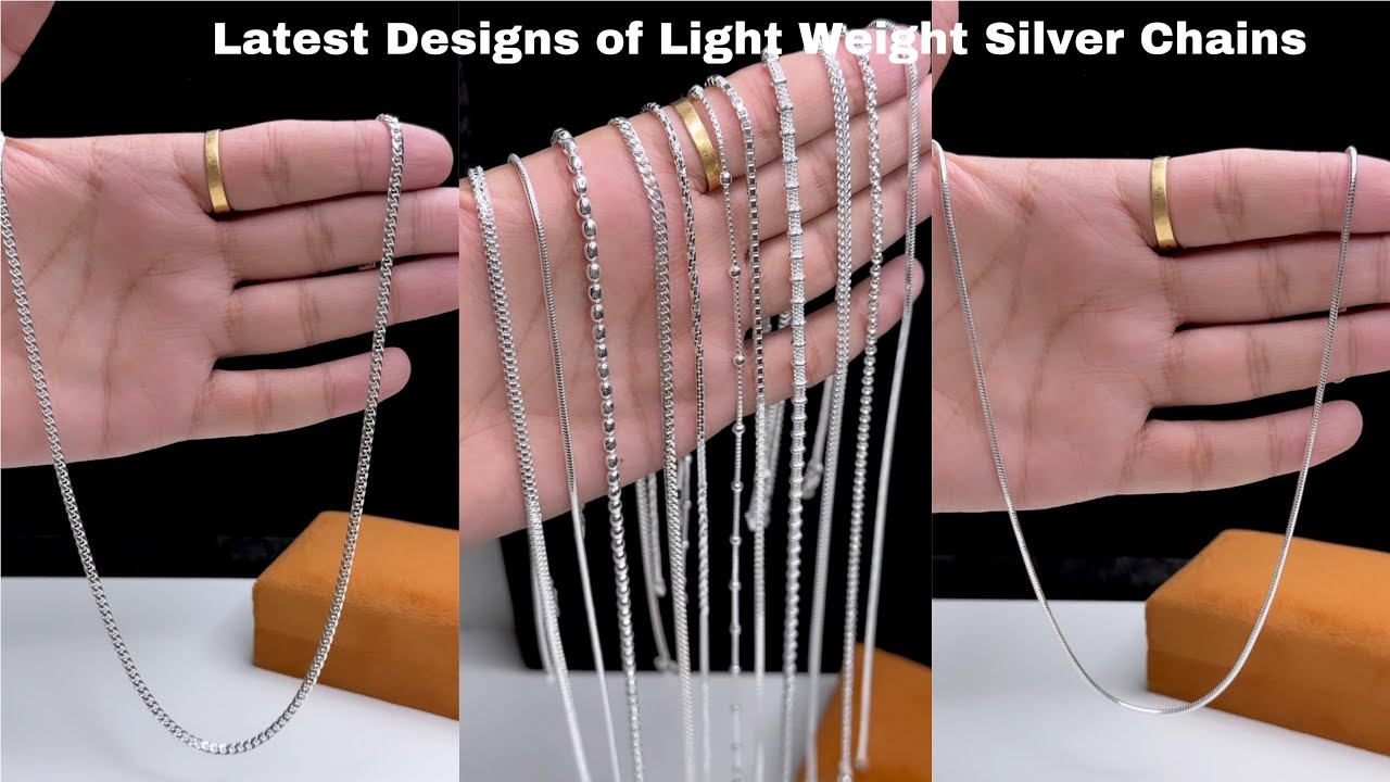 latest Silver Chain Designs with Price 2023 | light weight Silver Chain ...