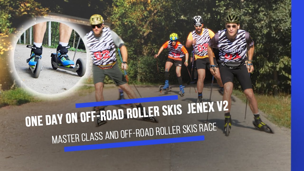 One day on JENEX V2 off-road roller skis. Master-class of Mikhail ...
