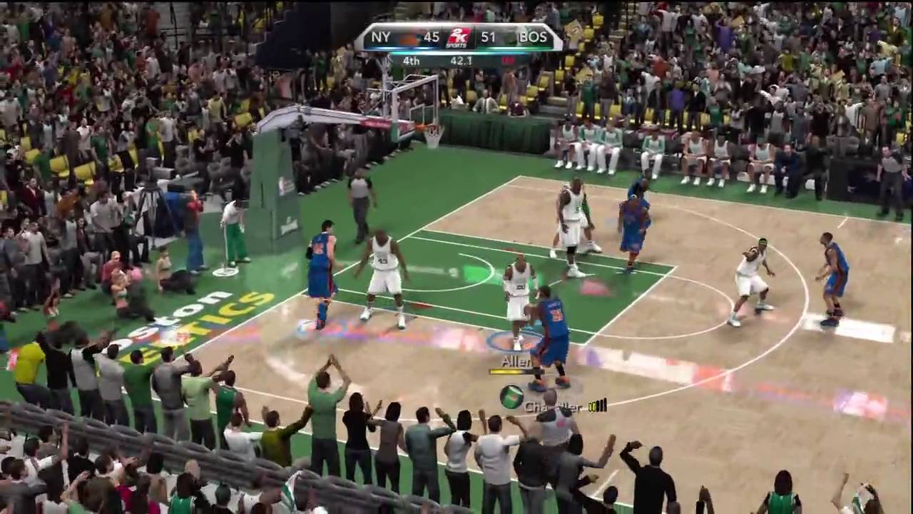 NBA 2K10 (Xbox 360) Gameplay: New York Knicks vs. Boston Celtics PART ...