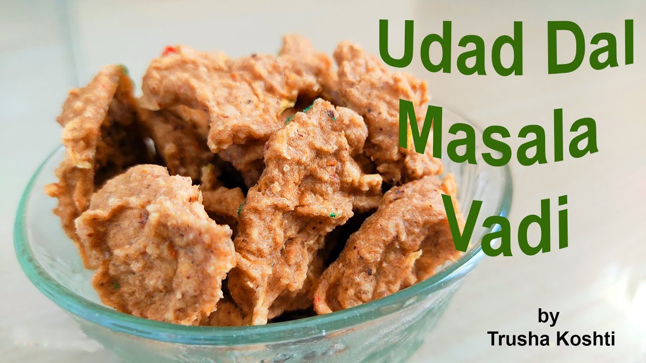 how to make Urad Dal Vadi Recipe (Step by step) - Masala Urad Dal Vadi ...