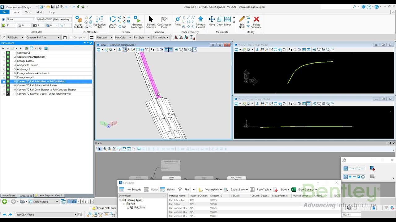 OpenBuildings Designer GenerativeComponents - Producing an IFC file from OpenRail Designer ...