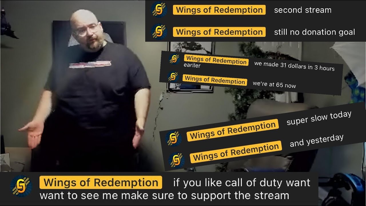 WingsofRedemption is mad that people criticized him eating fast food as ...