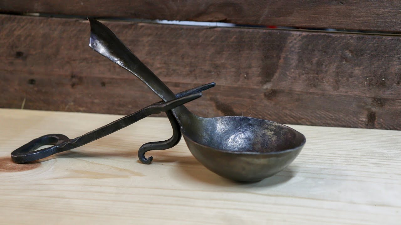 Forging A Small Ladle For My Smoker - YouTube
