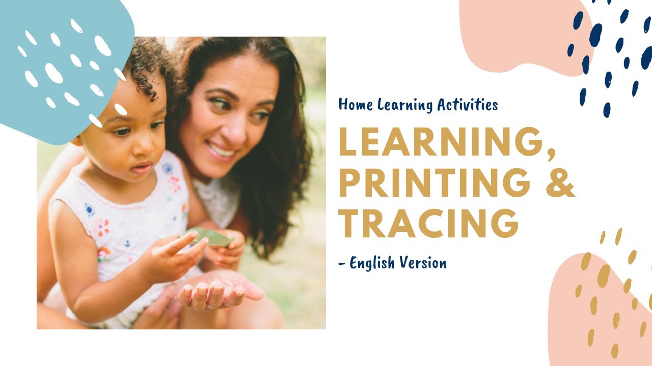 Palm printing,dot making & tracing - Home Learning Activities - 1 to 5 ...