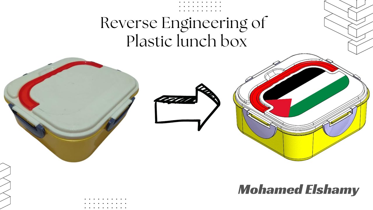Reverse Engineering of Plastic Lunch Box and Animation - YouTube