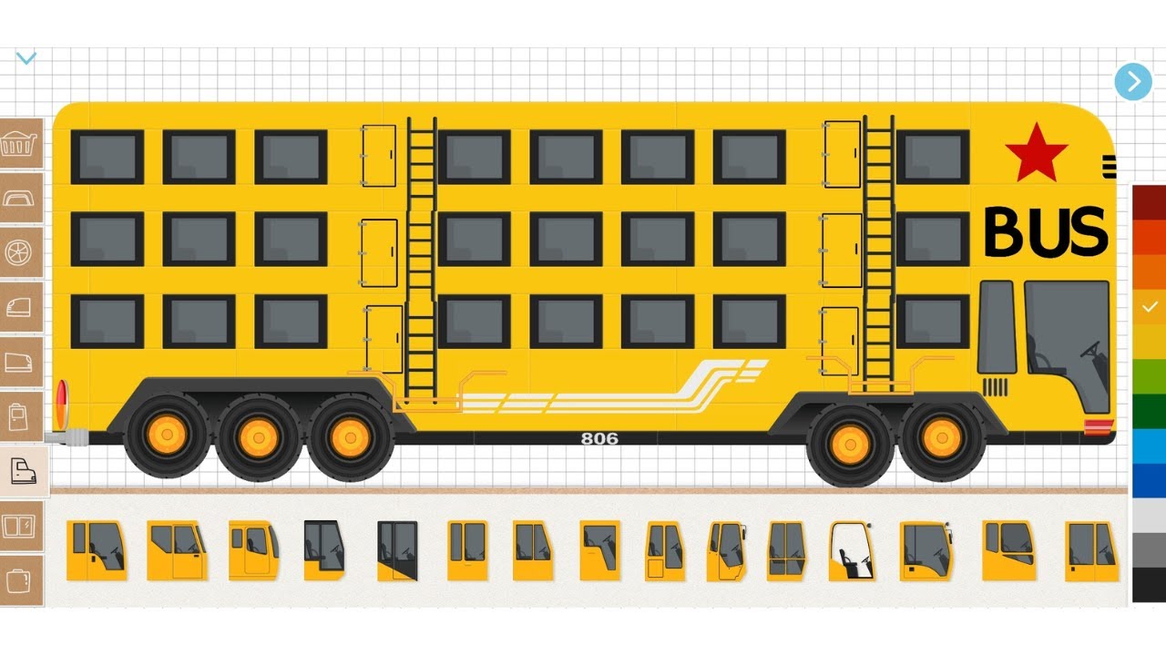 Building a Semi Luxury Triple Decker Bus in Labo Simulator - YouTube