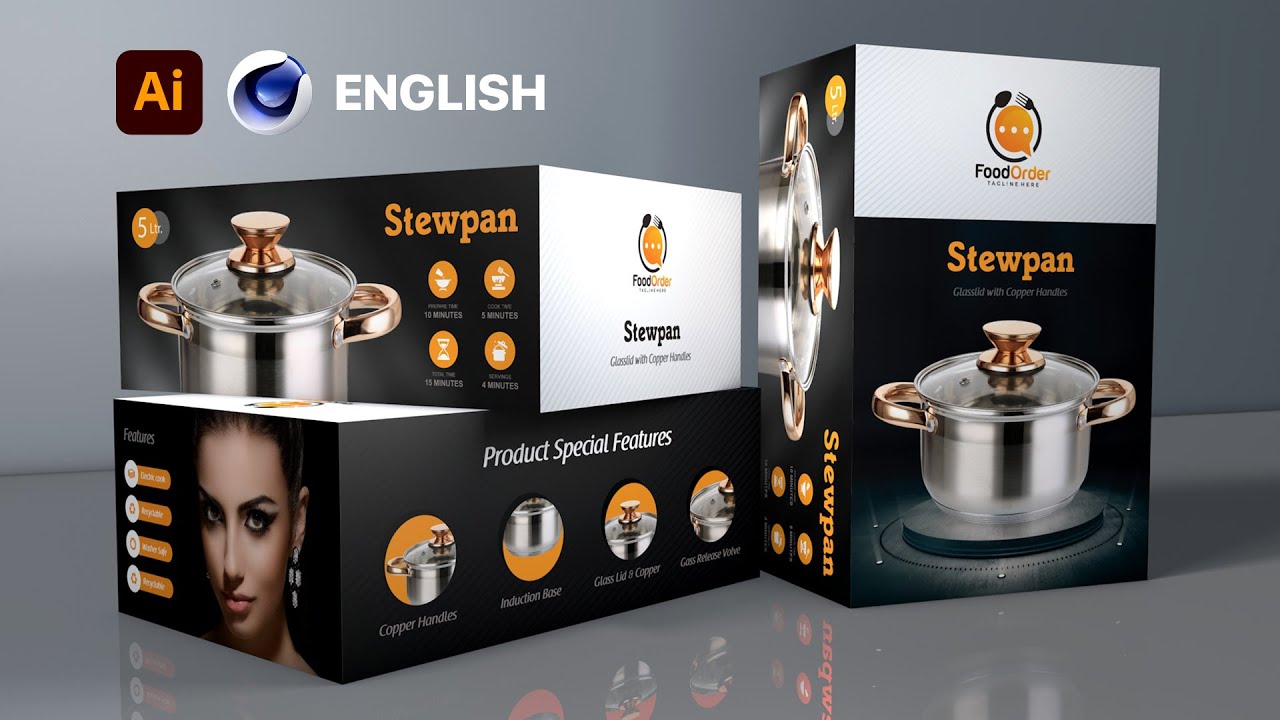 Create Realistic 3D Box in Cinema 4D [English] - YouTube