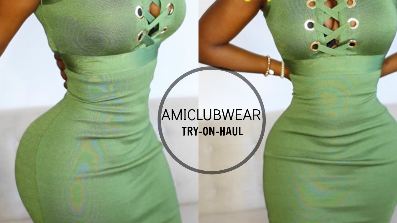 MINI SLIM THICK TRY ON HAUL | AMICLUBWEAR - YouTube
