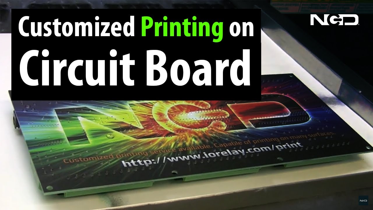 Full Color Circuit Board Printing of a Relay Controller PCB - YouTube