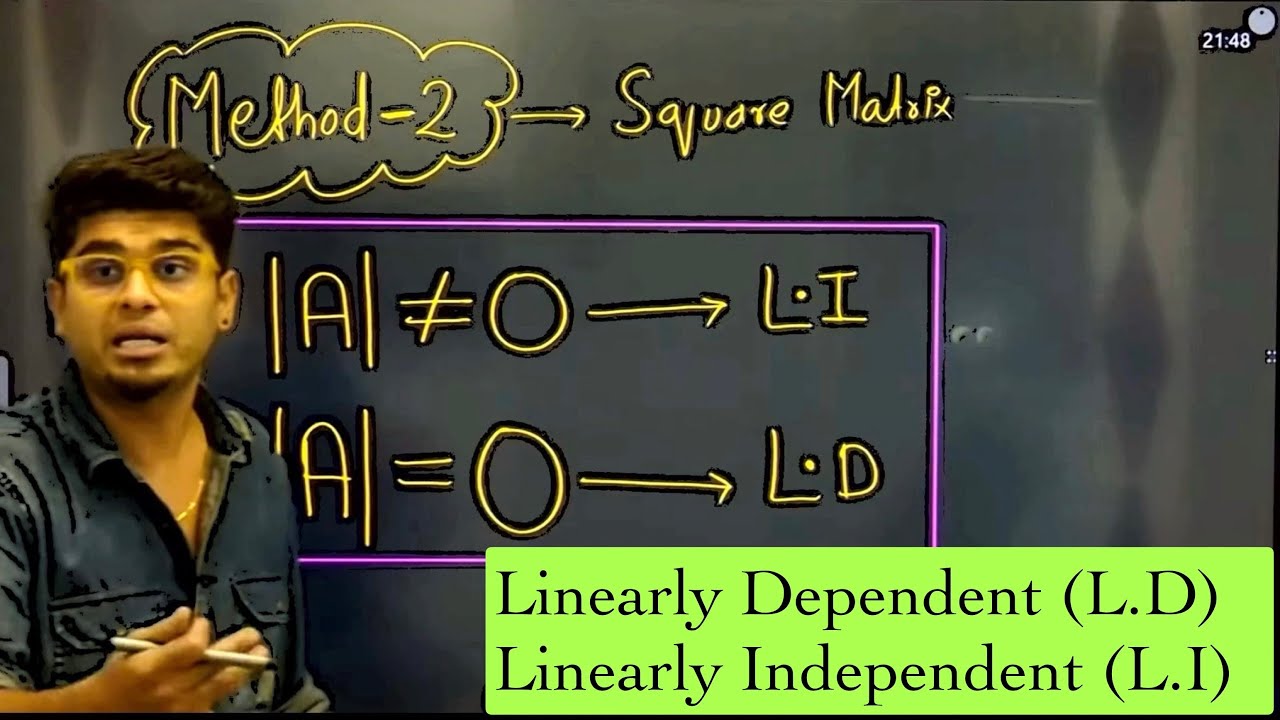 Vector Space | Linearly Dependent and Linearly Independent Vectors for ...