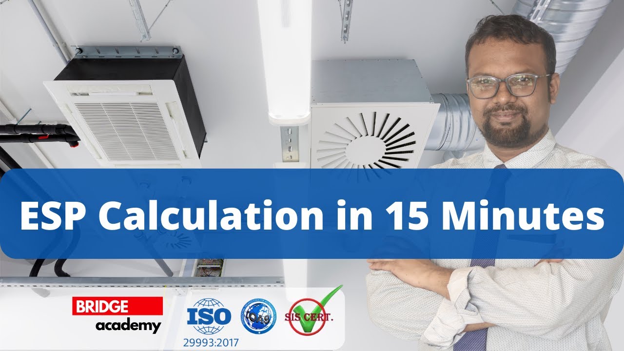 ESP external static pressure calculation - YouTube