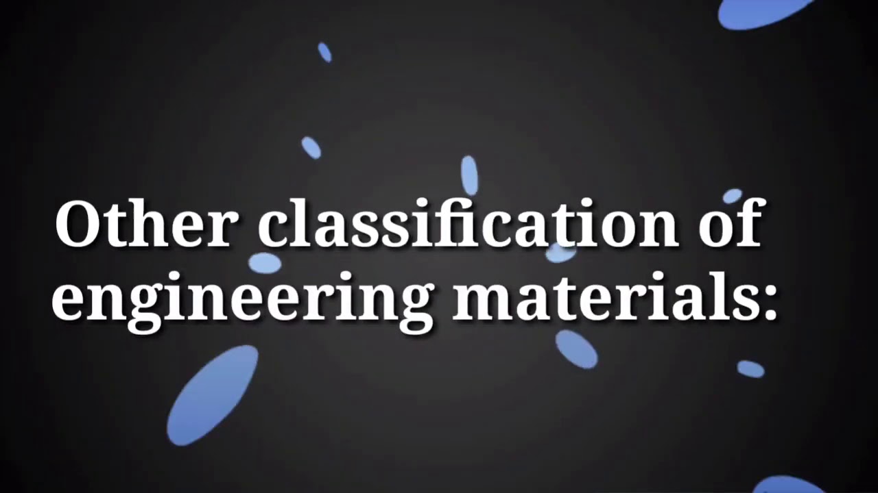 Other classification of engineering materials।Metals and Alloys ...