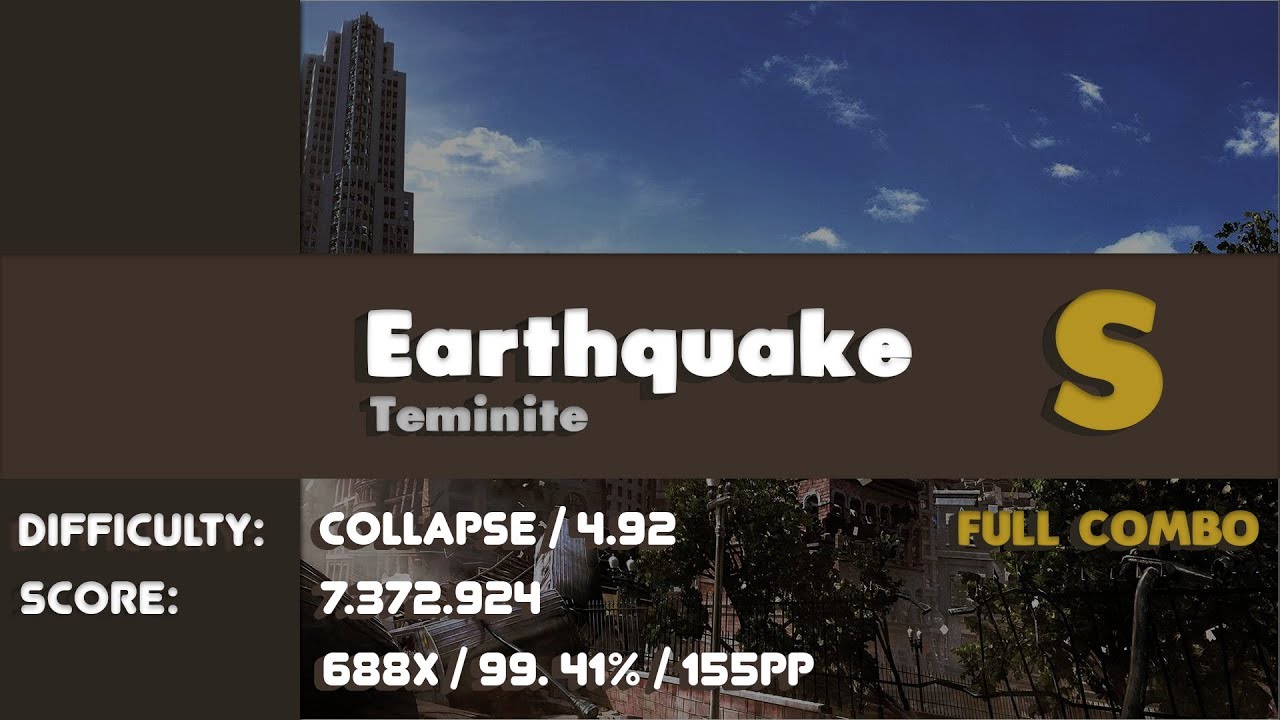 osu! - Earthquake [Collapse] - Teminite - YouTube