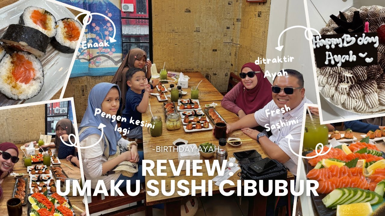 Review Umaku Sushi Cibubur | Nanana Family Vlog - YouTube