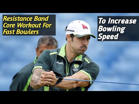 Increase Bowling Speed | Resistance Band Workout For Fast Bowlers ...