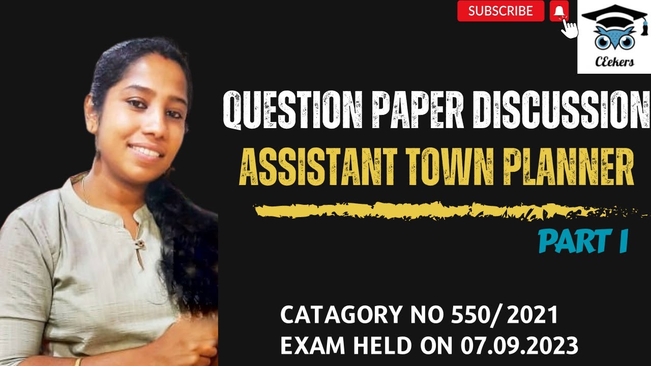 QUESTION PAPER DISCUSSION//ASSISTANT TOWN PLANNER - YouTube
