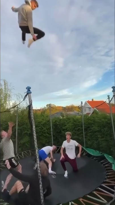 craziest trampoline fail ever 😱 #flips #trampoline #viral #fail #failarmy (athlete: @andreas ...