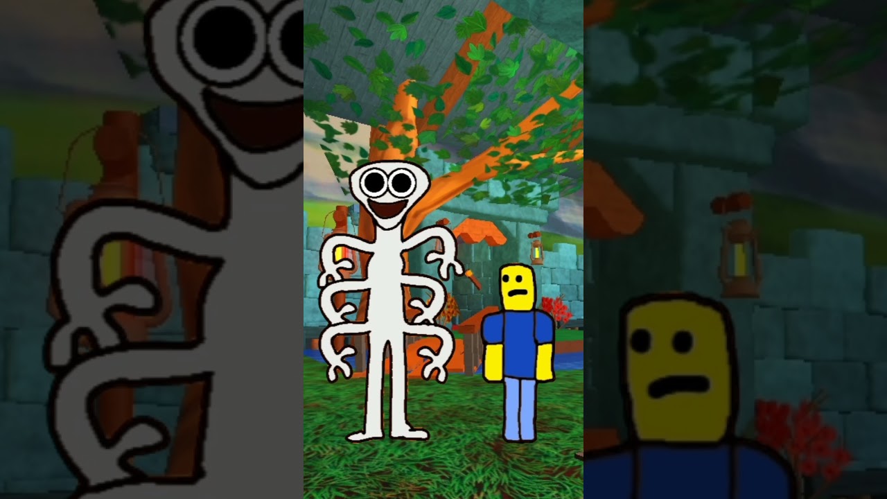 White rainbow friends (Fan Made) #shorts #roblox #rainbowfriends # ...