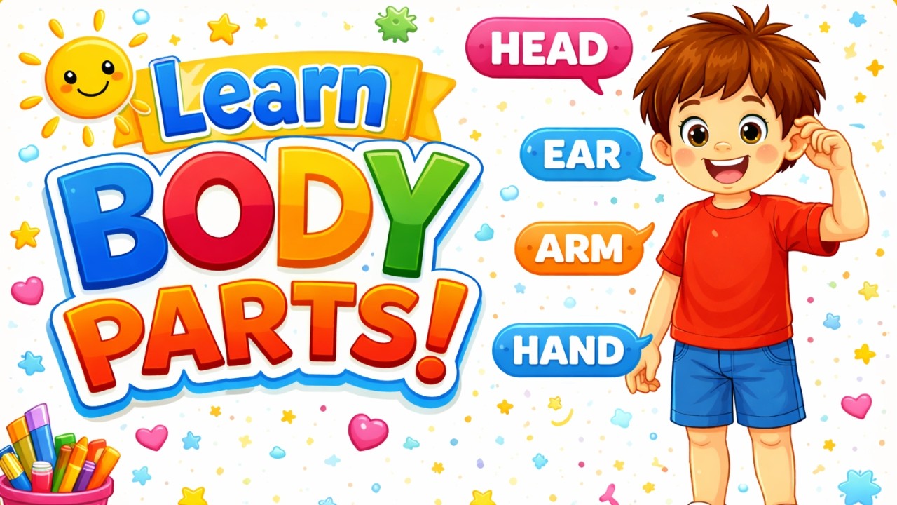 Learn Body Parts for Kids | Head, Shoulders, Knees, Toes & More! Fun ...