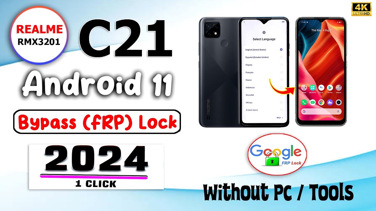 Without Pc 2024 🆕 Realme C21 Android 11 Frp Bypass 1 Click Only ️ ...
