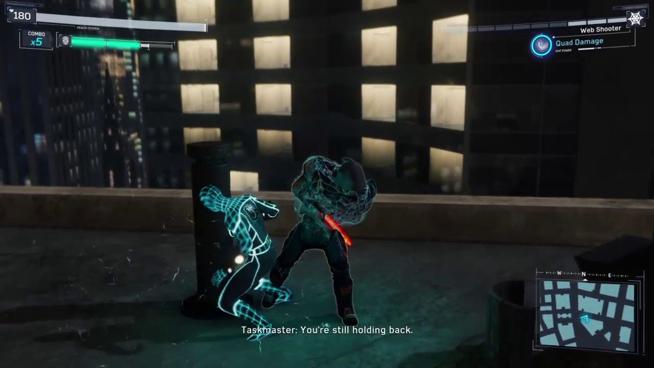 Spider-Man PS4 : Taskmaster Boss Fight - YouTube