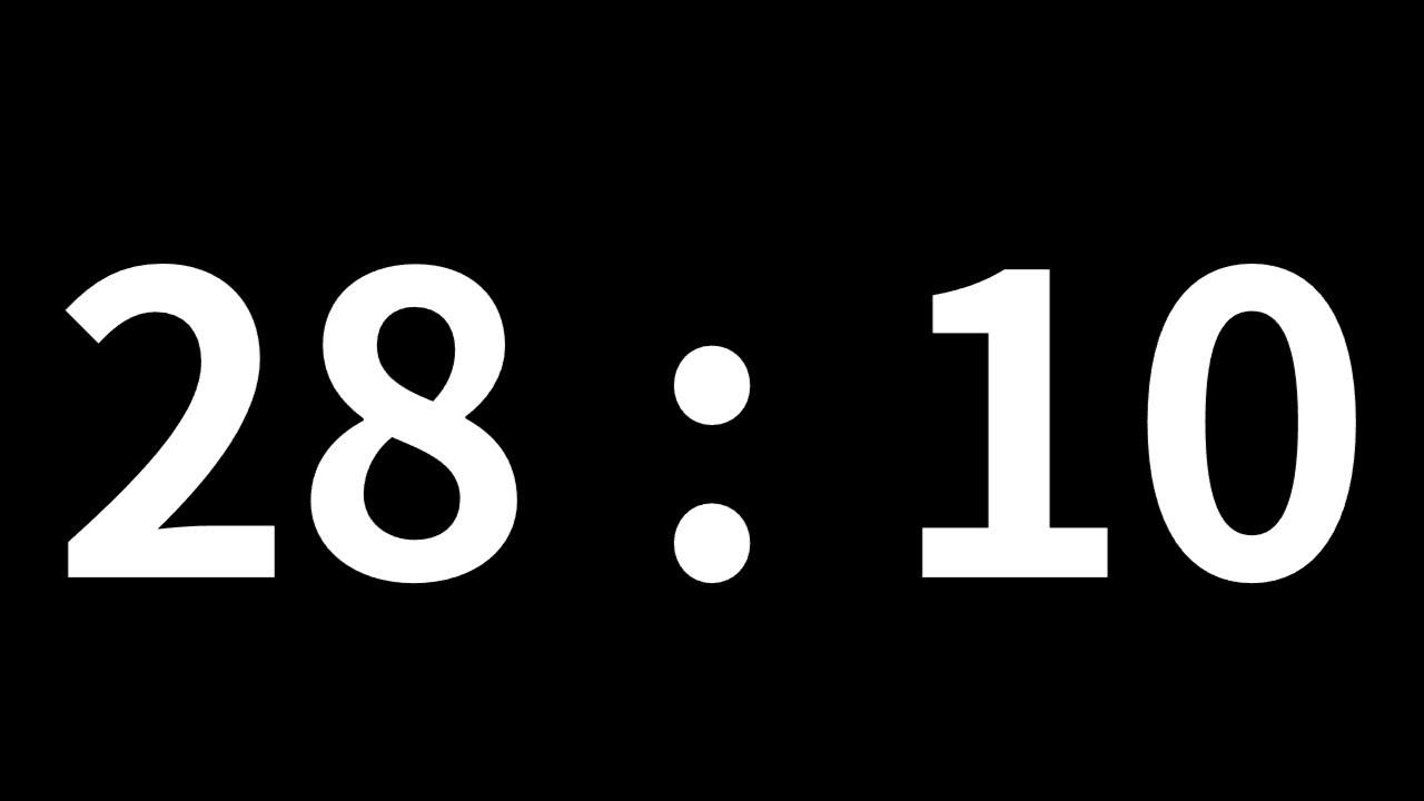 28분 10초 타이머 28minute 10second timer 1690 second timer - YouTube